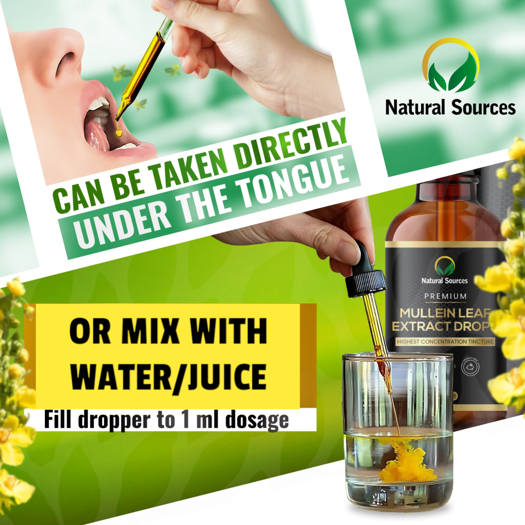 Mullein Leaf Extract Drops 50ml - Natural Sources